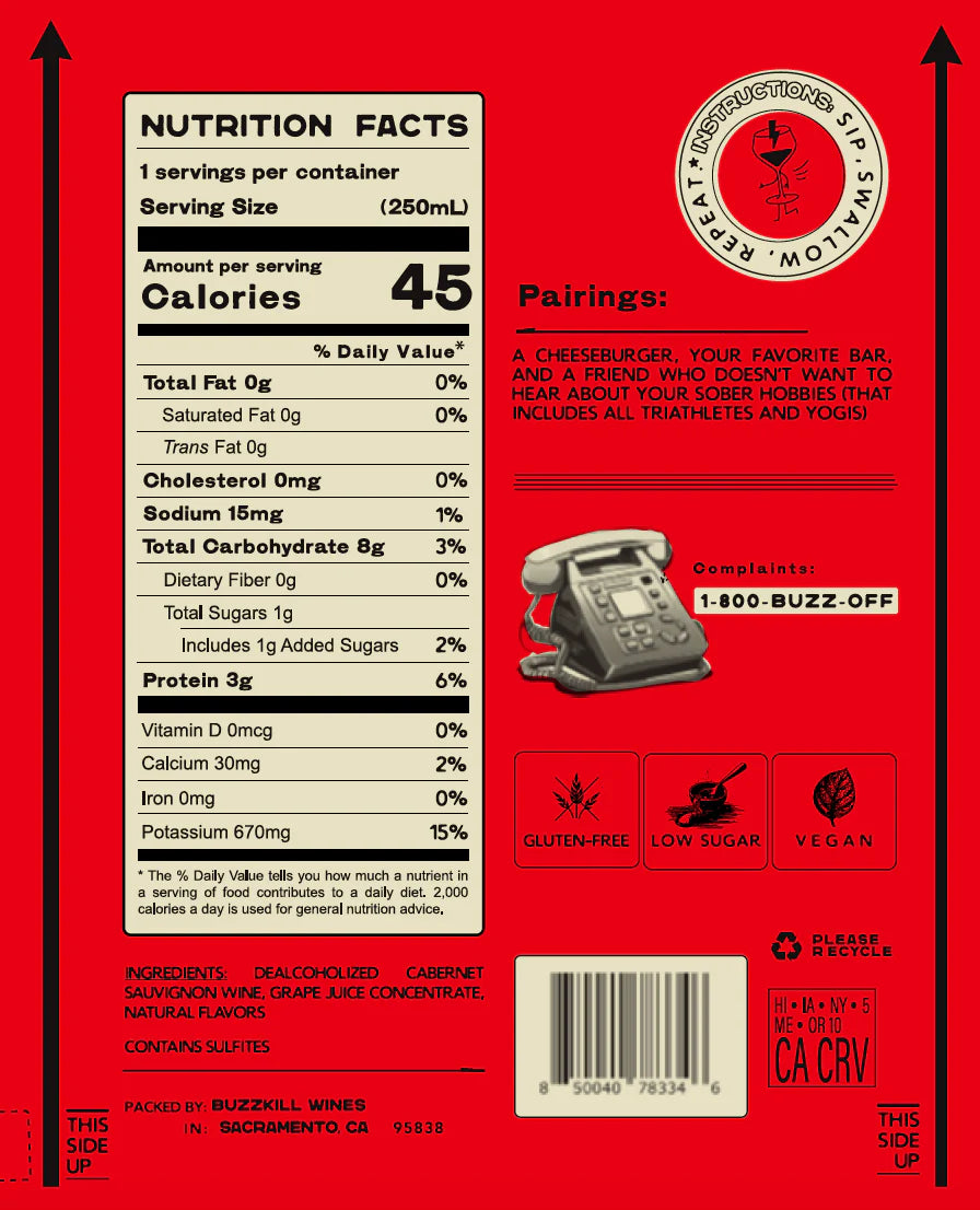 Buzzkill Cabernet Sauvignon (4 Pack) – NØLO